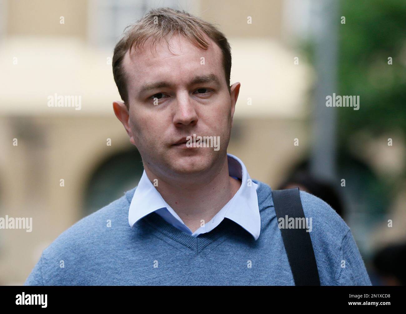 Tom Hayes arrives at Southwark Crown Court in London, Monday, July 27 ...