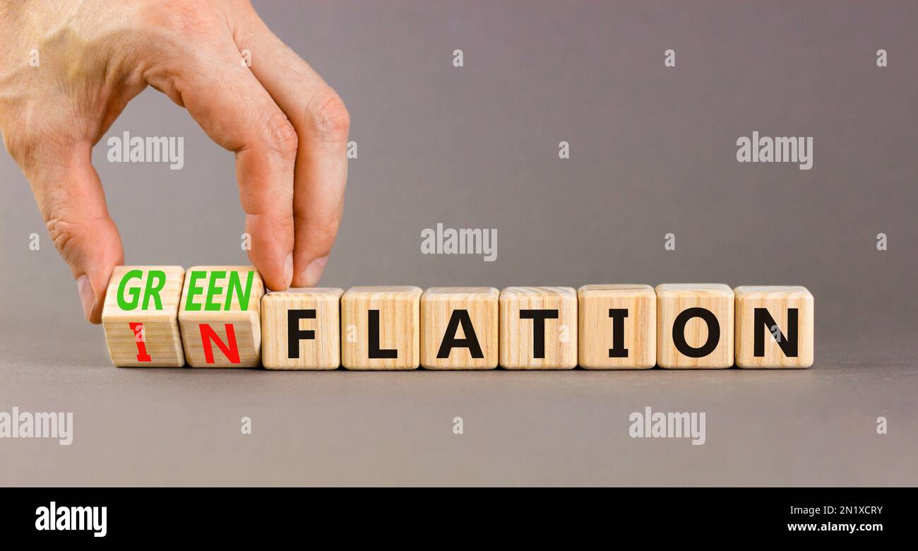 Inflation or greenflation symbol. Concept words Inflation or ...