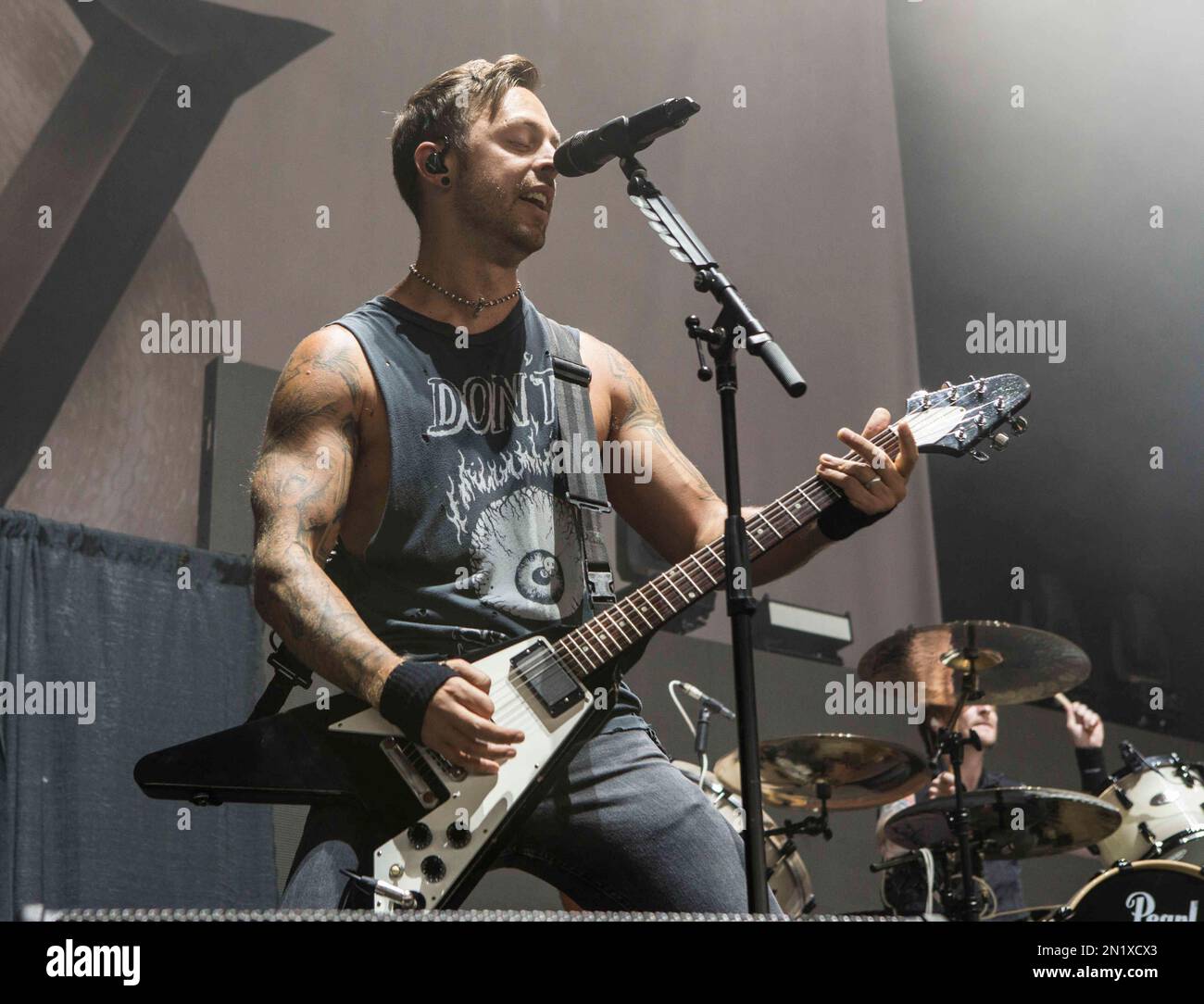 Matthew Tuck with Bullet for My Valentine performs during the SLIPKNOT ...