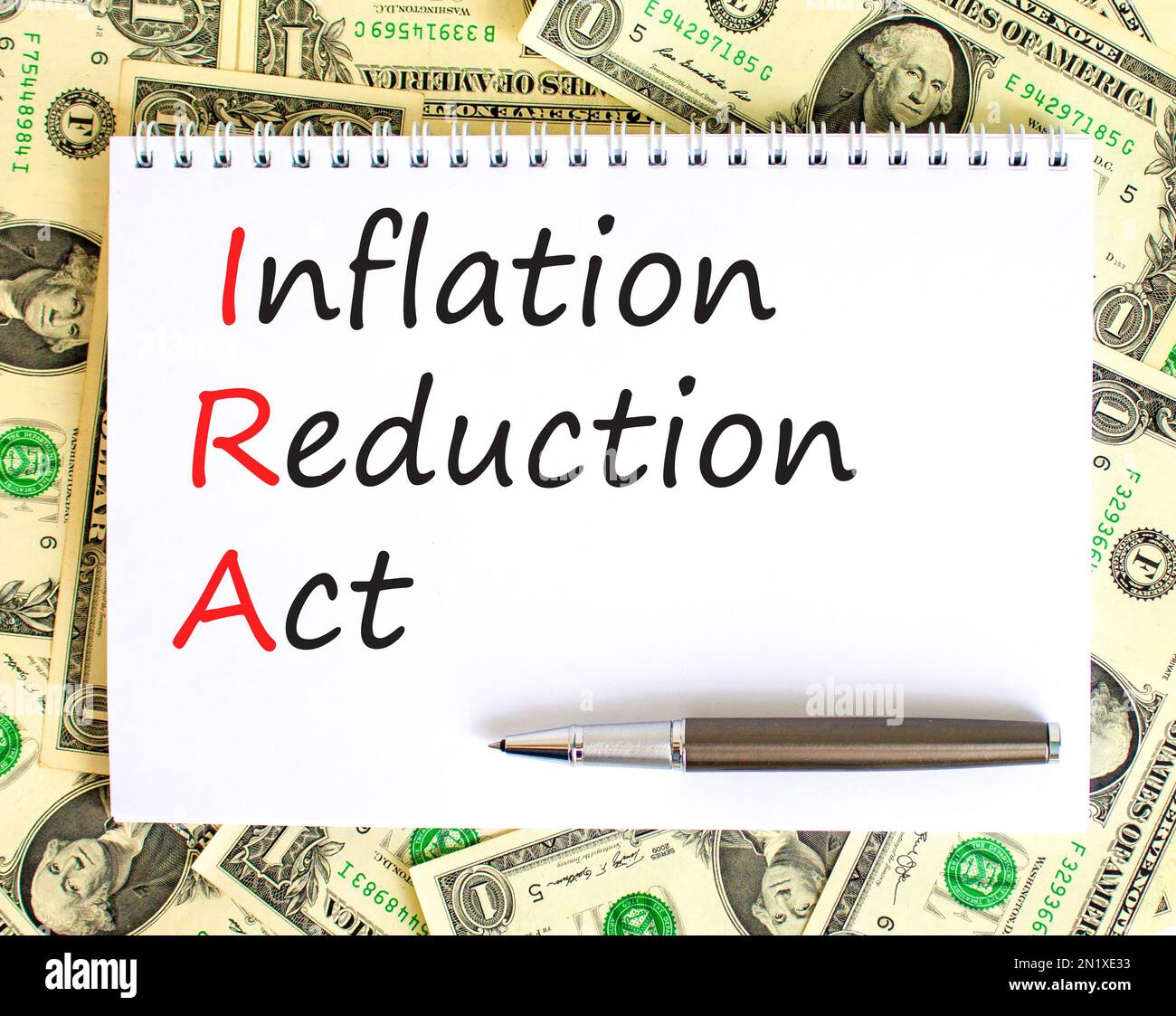 IRA inflation reduction act symbol. Concept words IRA inflation ...