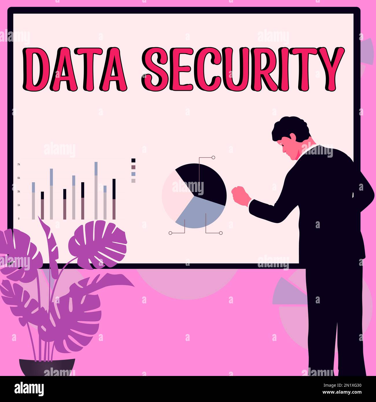 Text caption presenting Data Security. Concept meaning Confidentiality ...