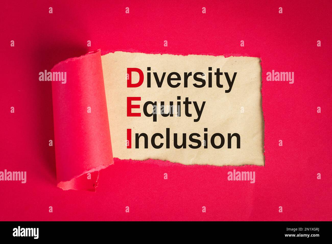 DEI symbol, Diversity, equality, inclusion, DEI text appearing behind ...