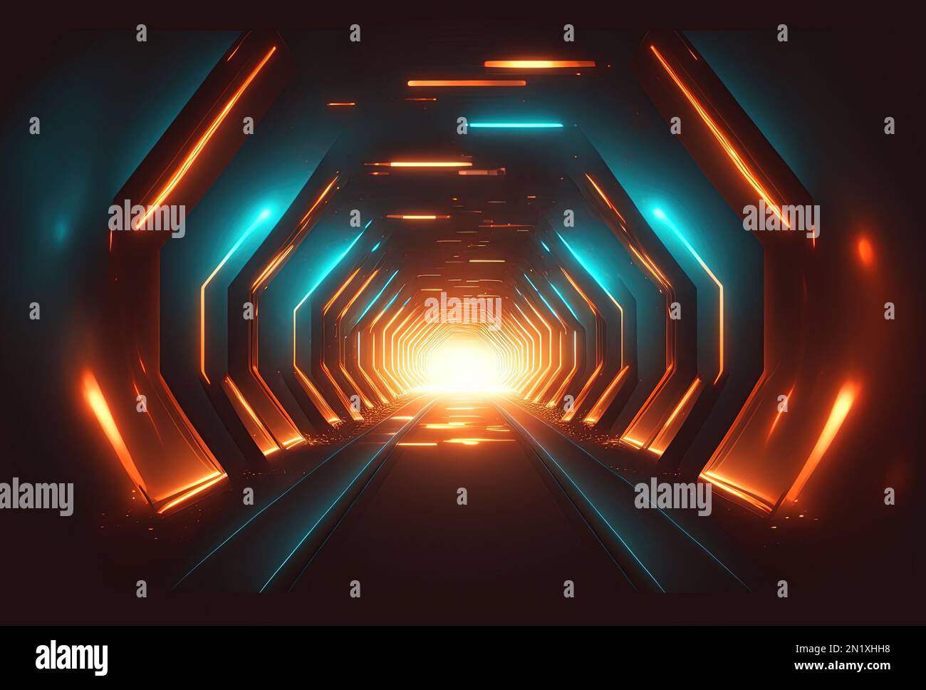 Futuristic light tunnel hi-res stock photography and images - Alamy