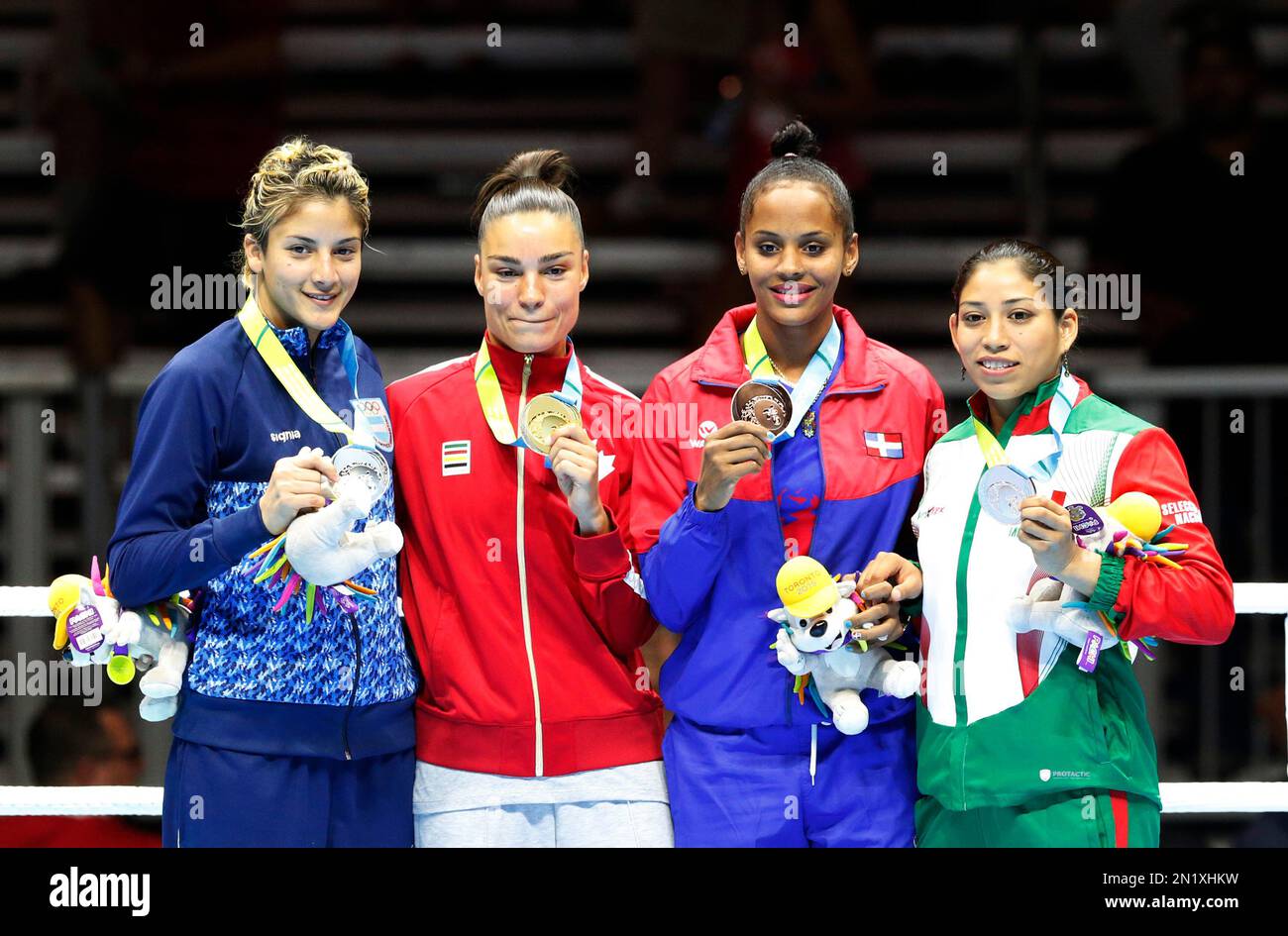 Gold medalist for women’s lightweight boxing, Canada’s Caroline Veyre ...