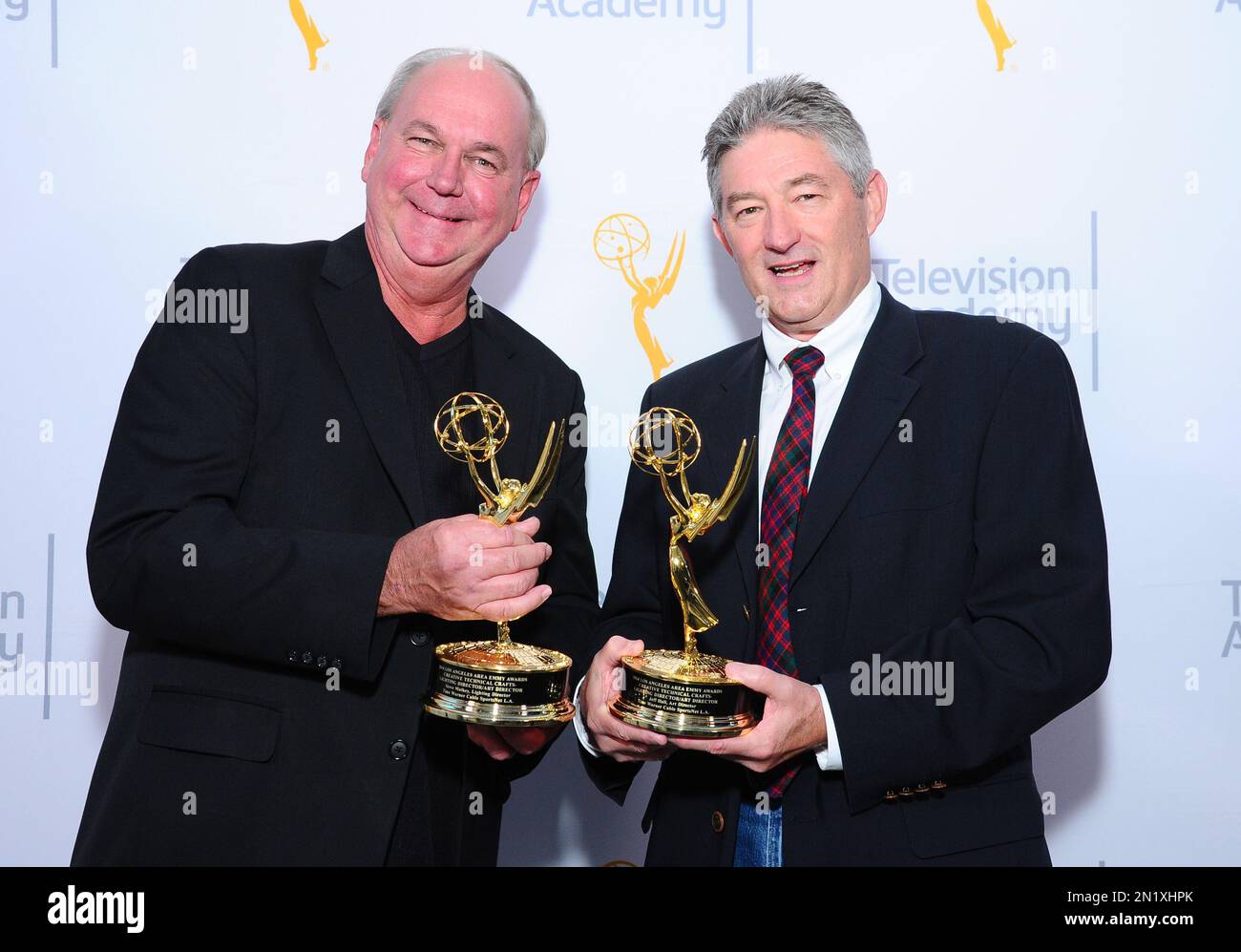 Andy Parson, left, and Steve Mulkey pose for a portrait at the 67th Los ...