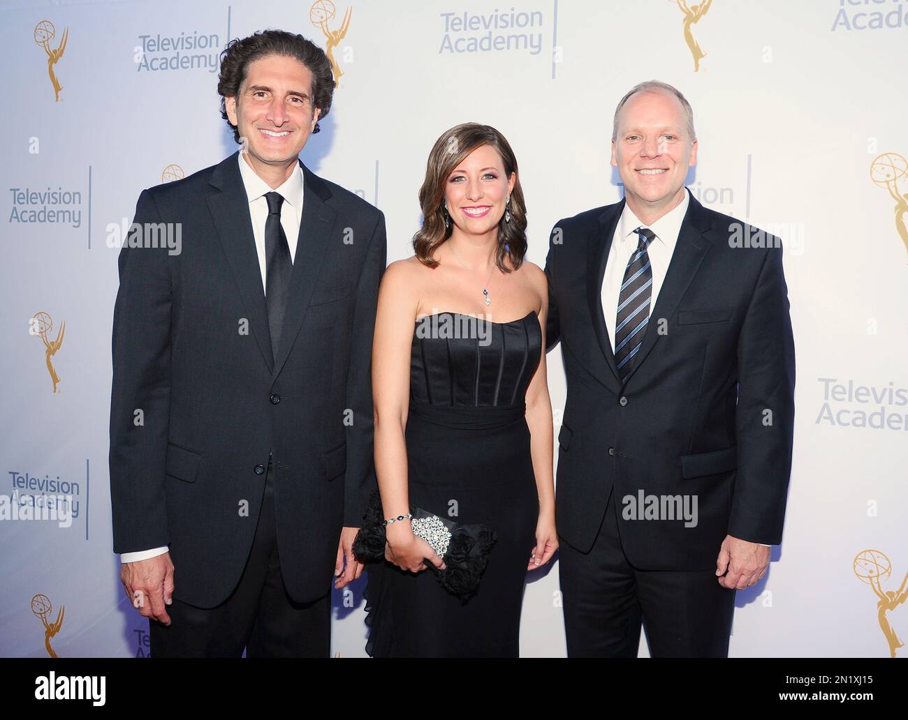 David Nazar, from left, Brenda Brkusic and Andy Russell arrive at the ...