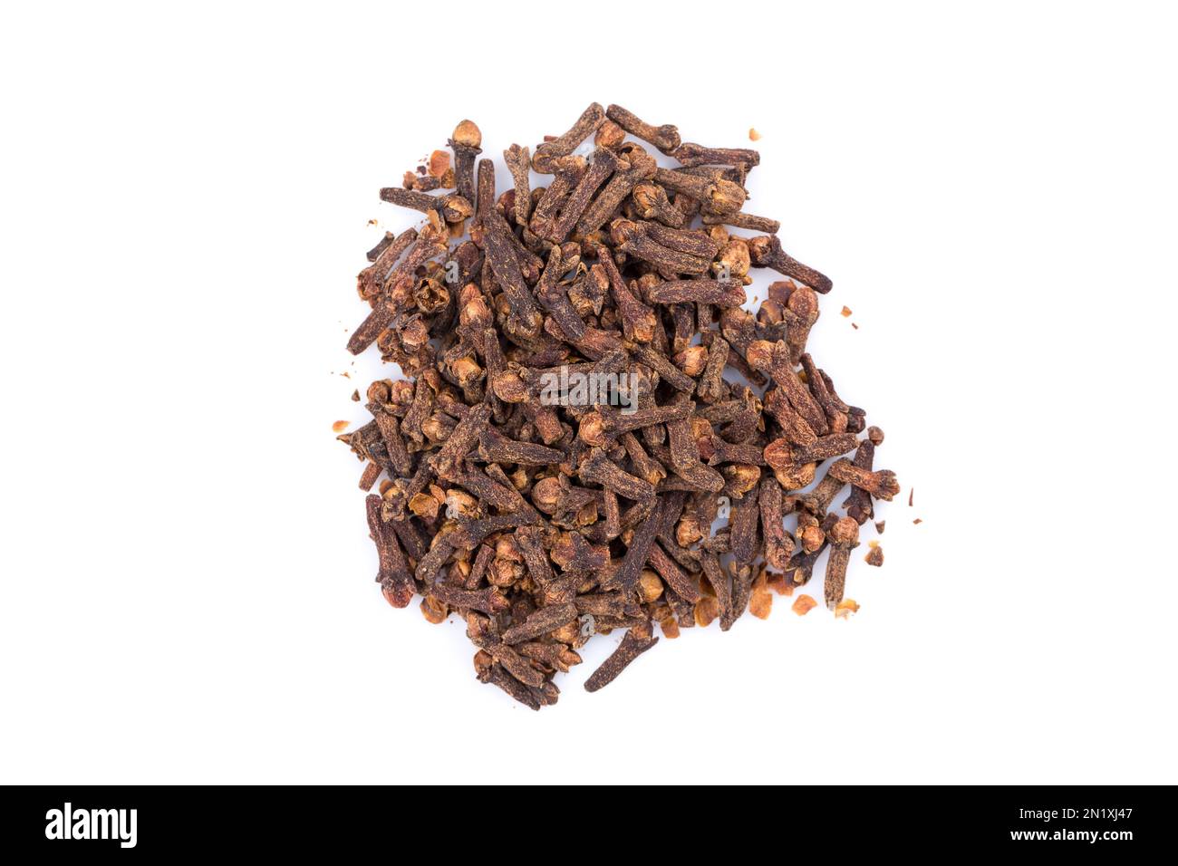 Cloves spice pile isolated on a white background Stock Photo - Alamy