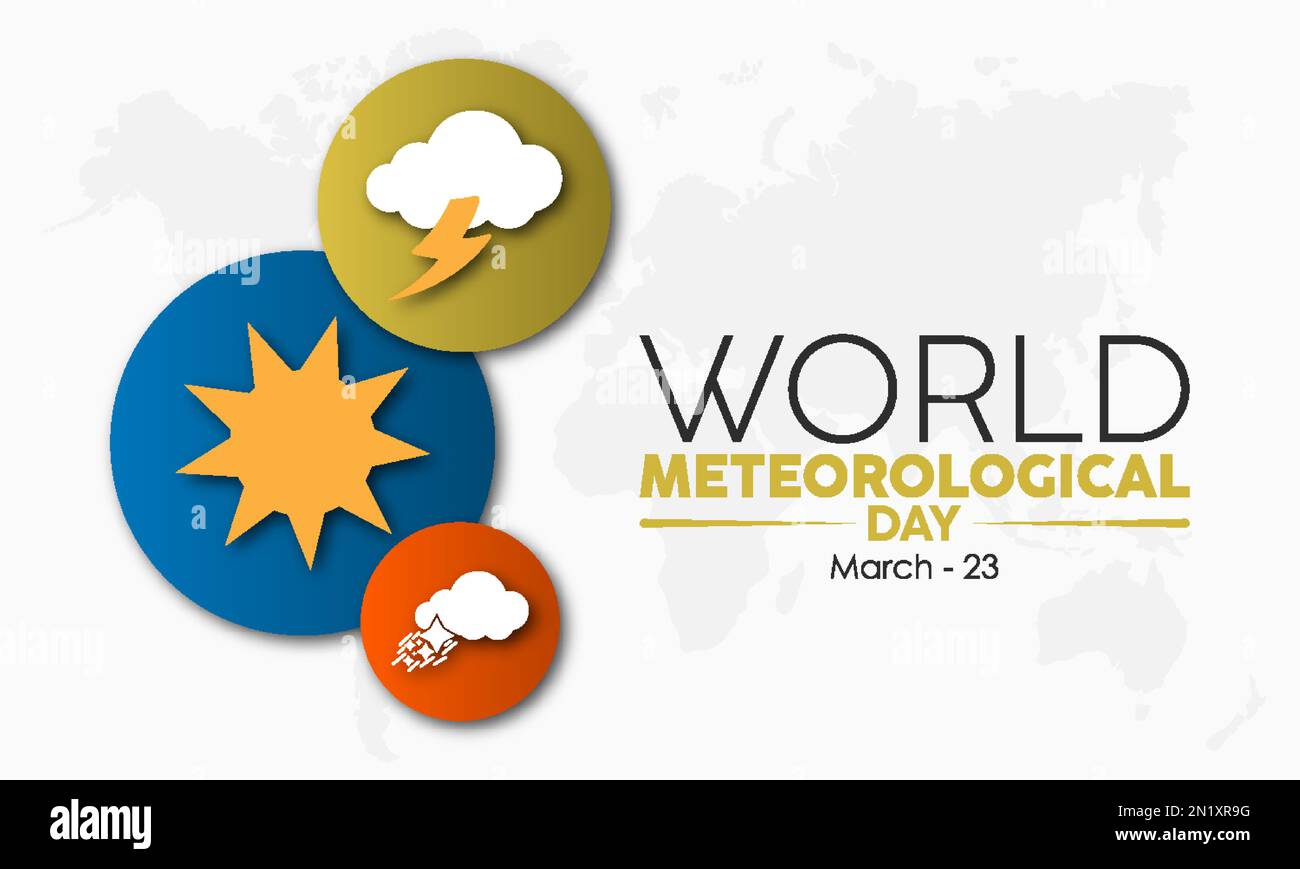 Cloud forecast weather awareness concept banner design of World ...