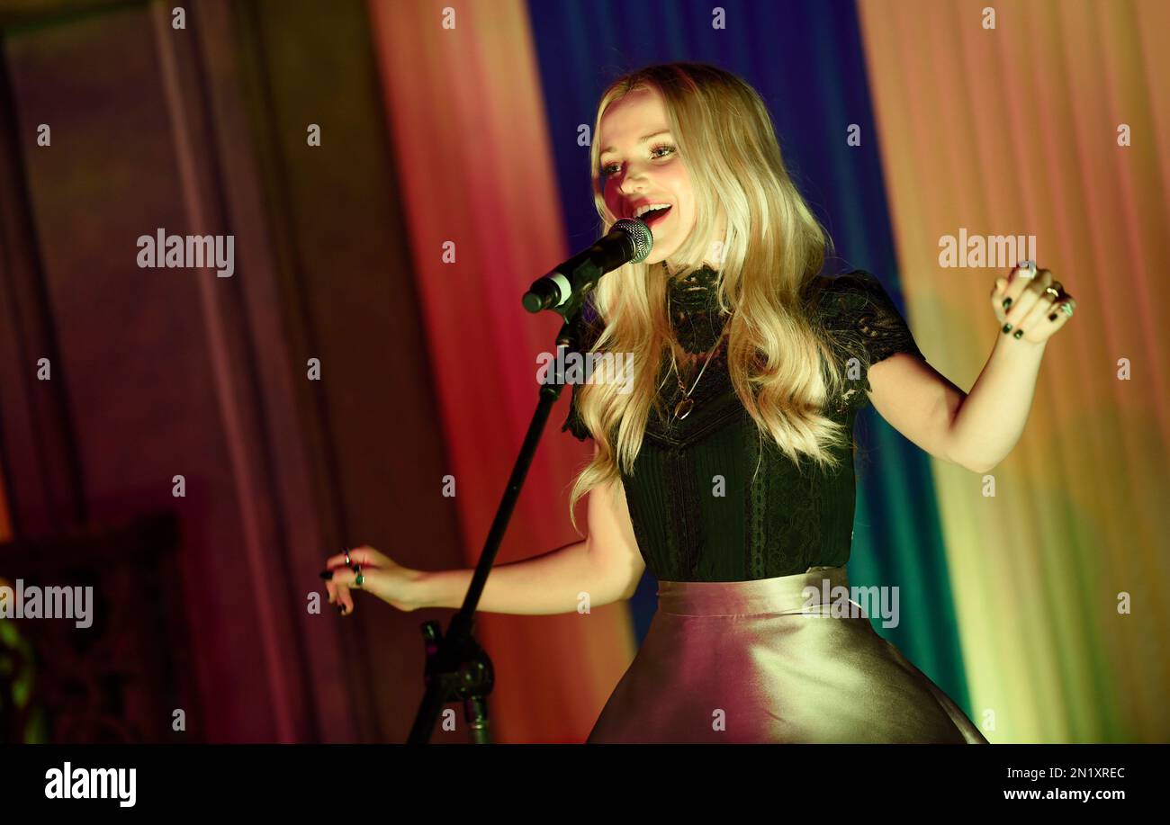 Dove Cameron, a cast member in the Disney Channel original movie ...