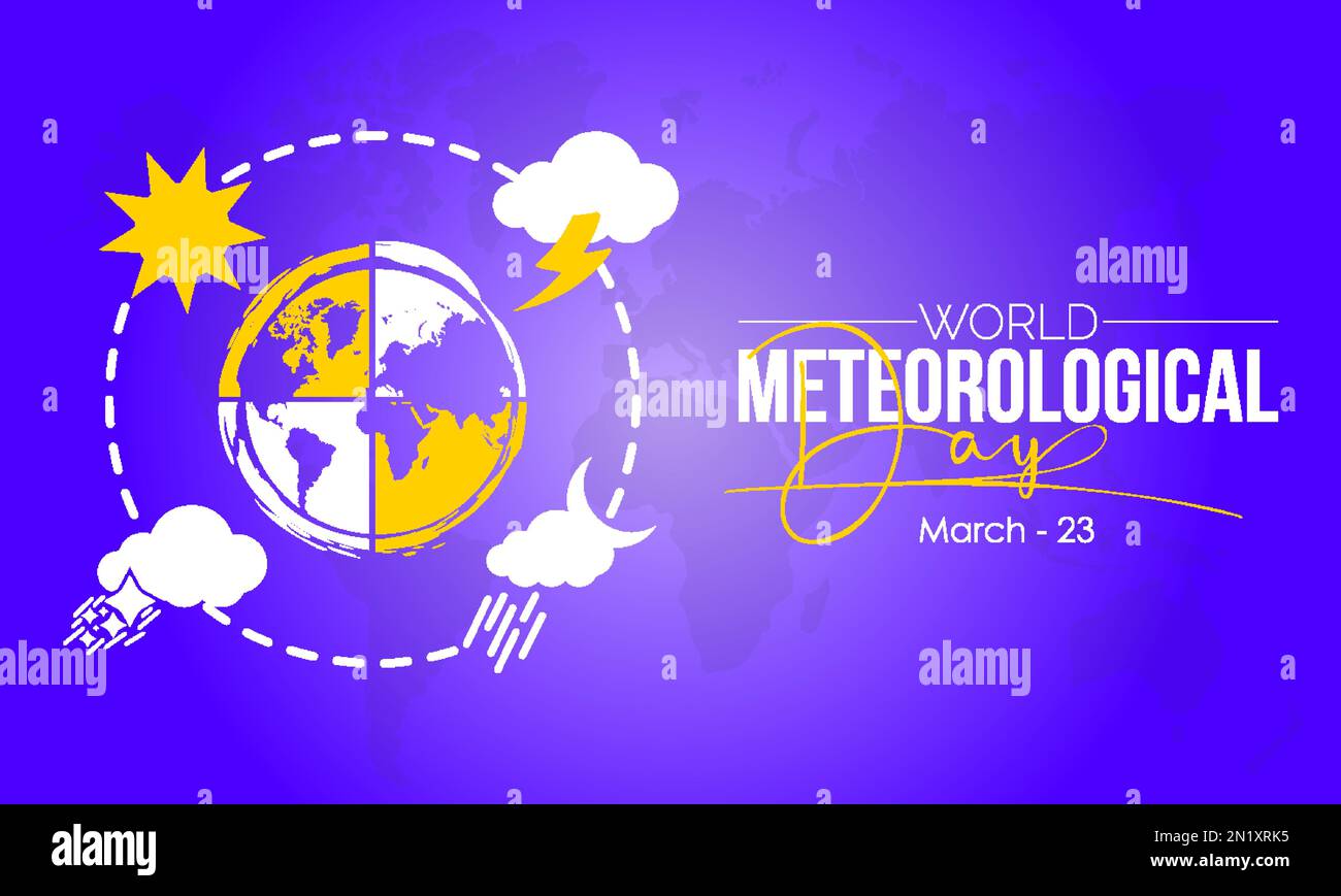 Cloud forecast weather awareness concept banner design of World ...