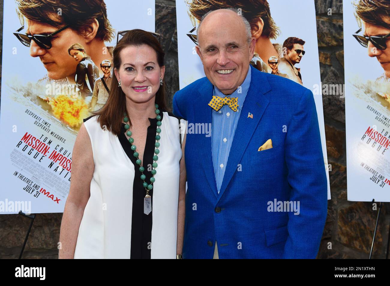 Former New York City Mayor Rudy Giuliani, right, and Judi Giuliani ...
