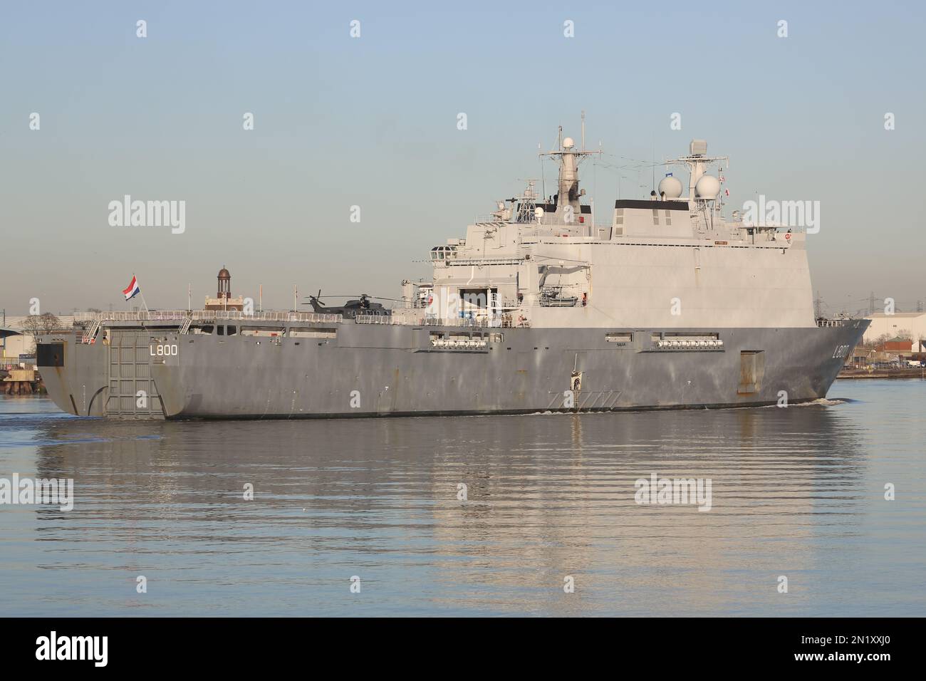 Northfleet, United Kingdom. 6th February 2023. Dutch warship HNLMS ...