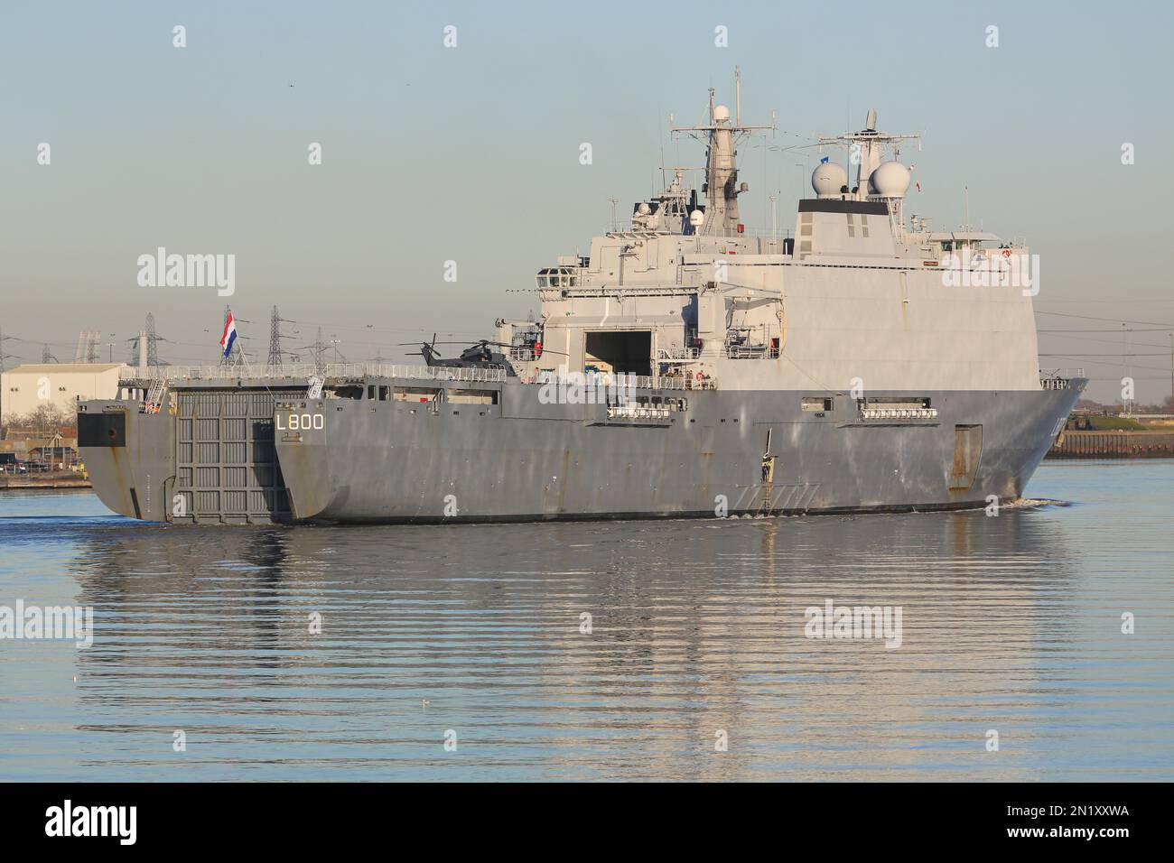 Northfleet, United Kingdom. 6th February 2023. Dutch warship HNLMS ...