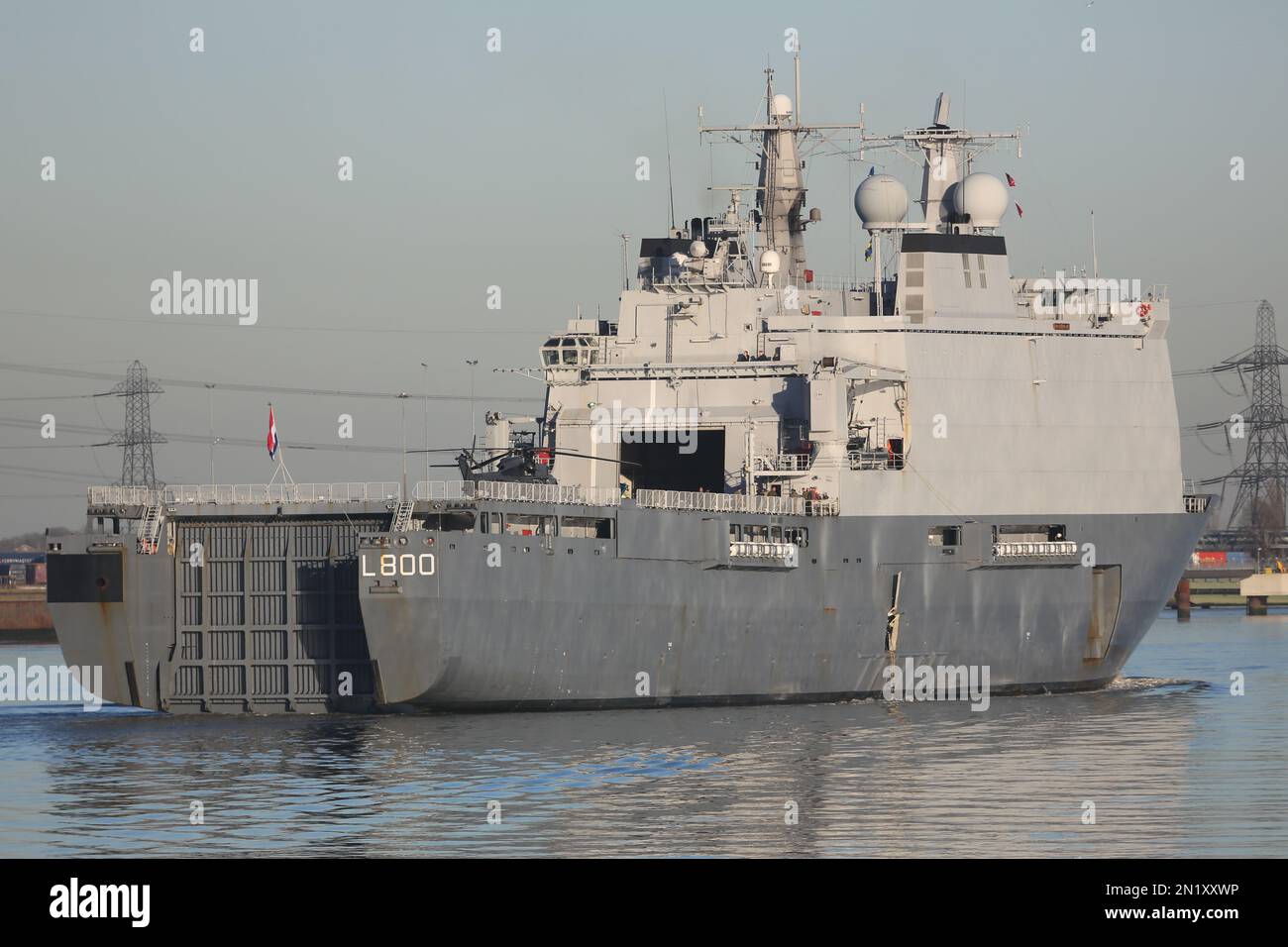 Northfleet, United Kingdom. 6th February 2023. Dutch warship HNLMS ...
