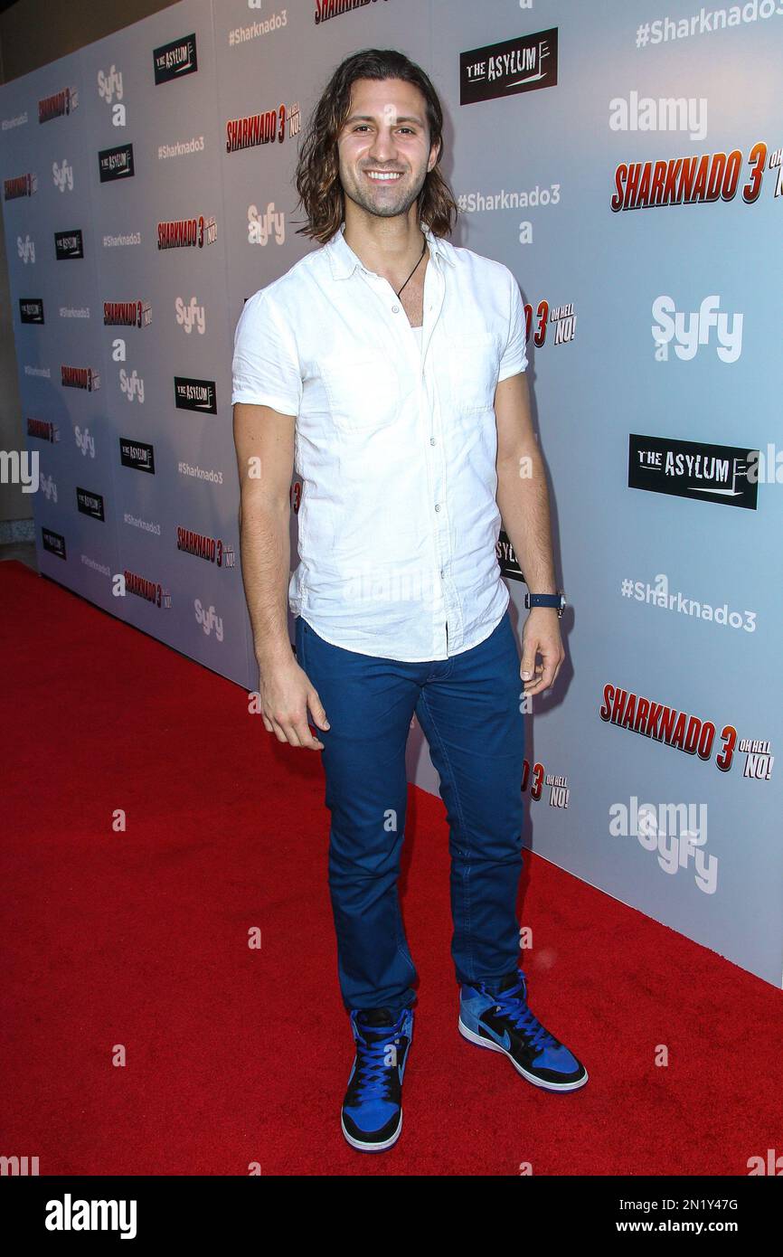 Adam Bucci attends the "Sharknado 3: Oh Hell No!" premiere at iPic ...