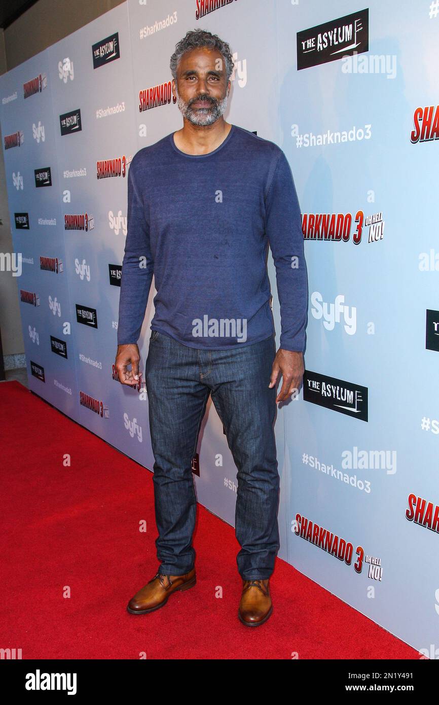 Rick Fox attends the "Sharknado 3: Oh Hell No!" premiere at iPic ...