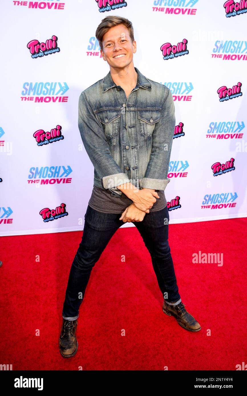 Tyler Ward arrives at the LA Premiere of "Smosh: The Movie" at Westwood ...