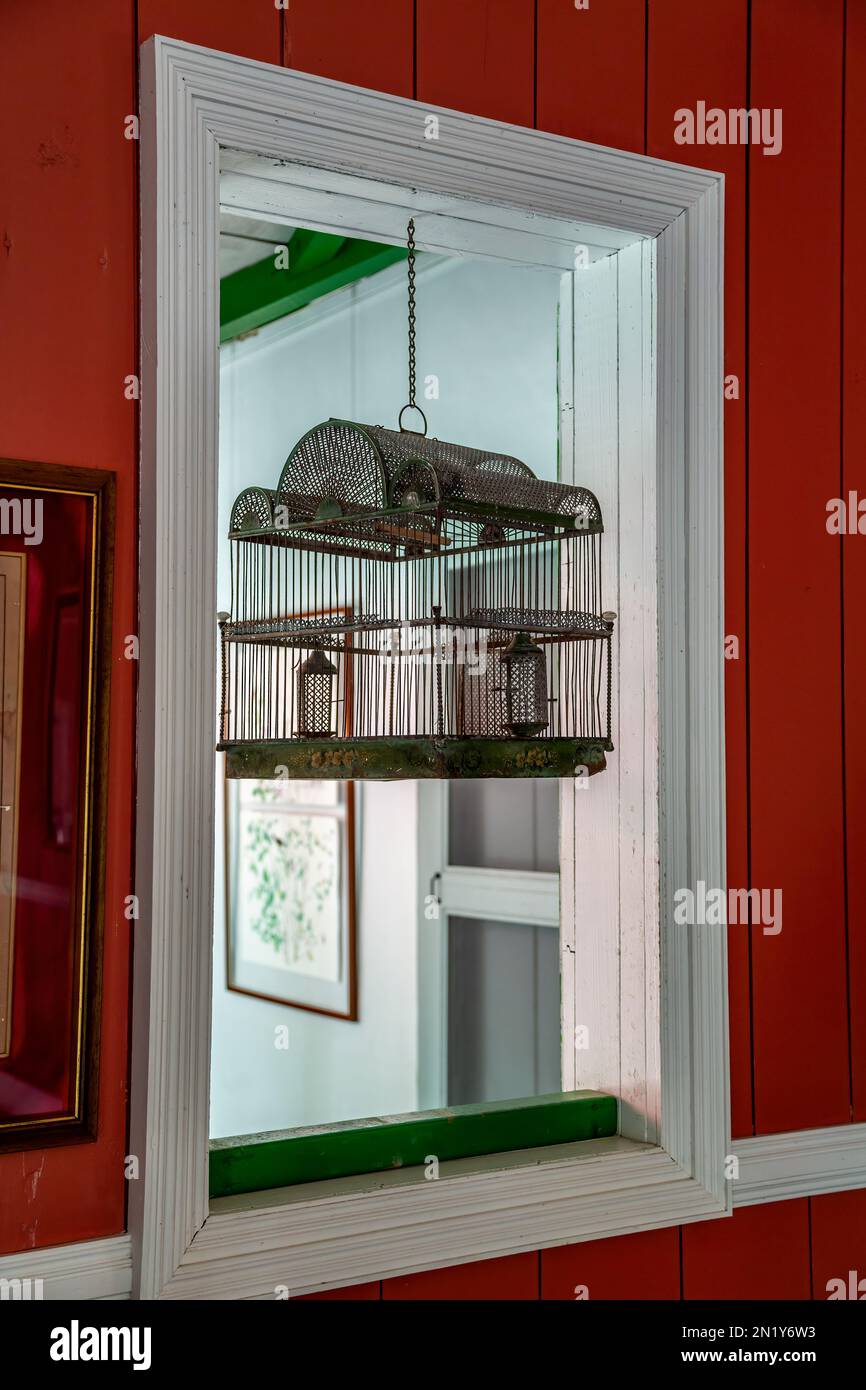 Bird cage, Big House, Hacienda Buena Vista, near Ponce, Puerto Rico ...