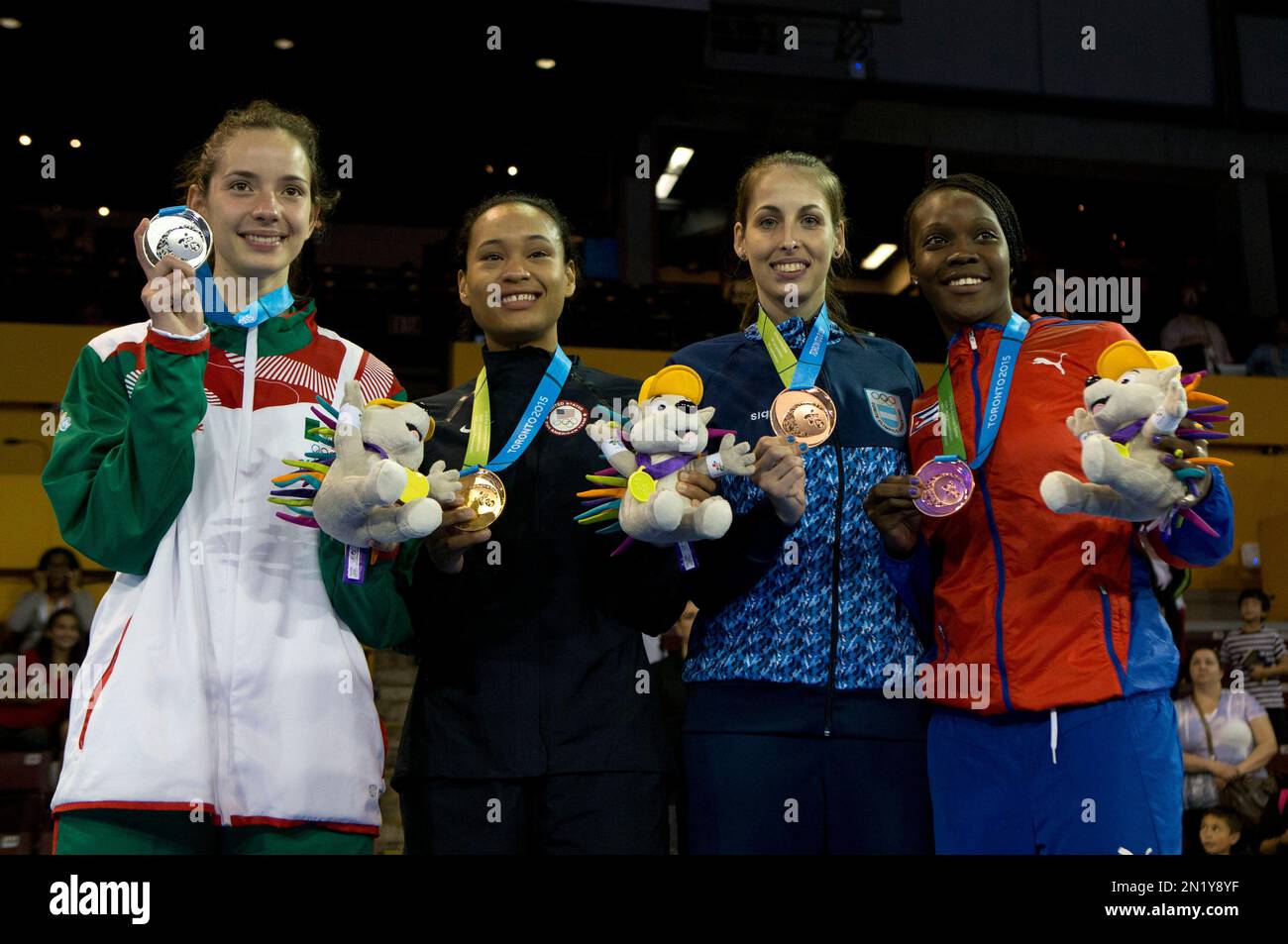 Gold medalist in the women's taekwondo under-67kg category, Paige ...