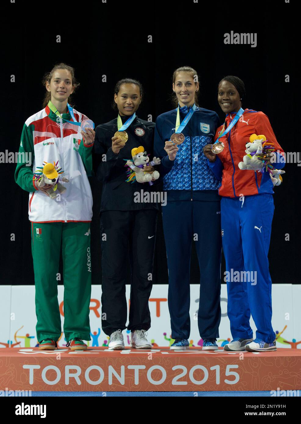 Gold medalist in the women's taekwondo under-67kg category, Paige ...