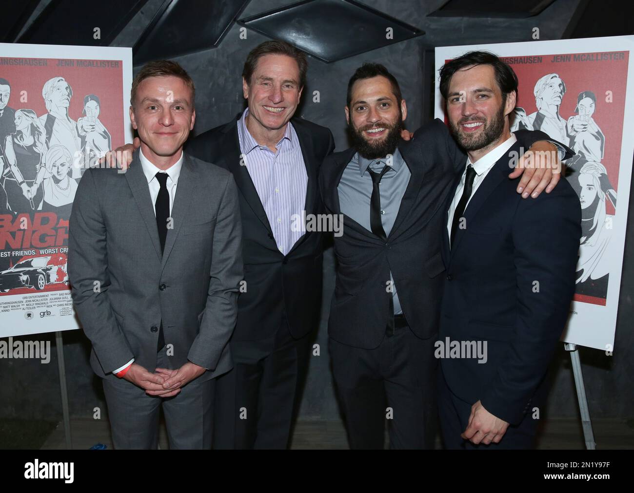 Writer Daniel Kinno, from left, GRB Entertainment's Gary R. Benz, and ...