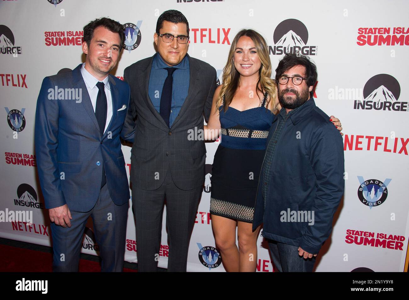 Rhys Thomas, left, Andrew Singer, Erin Doyle and Sam Grey attend the ...