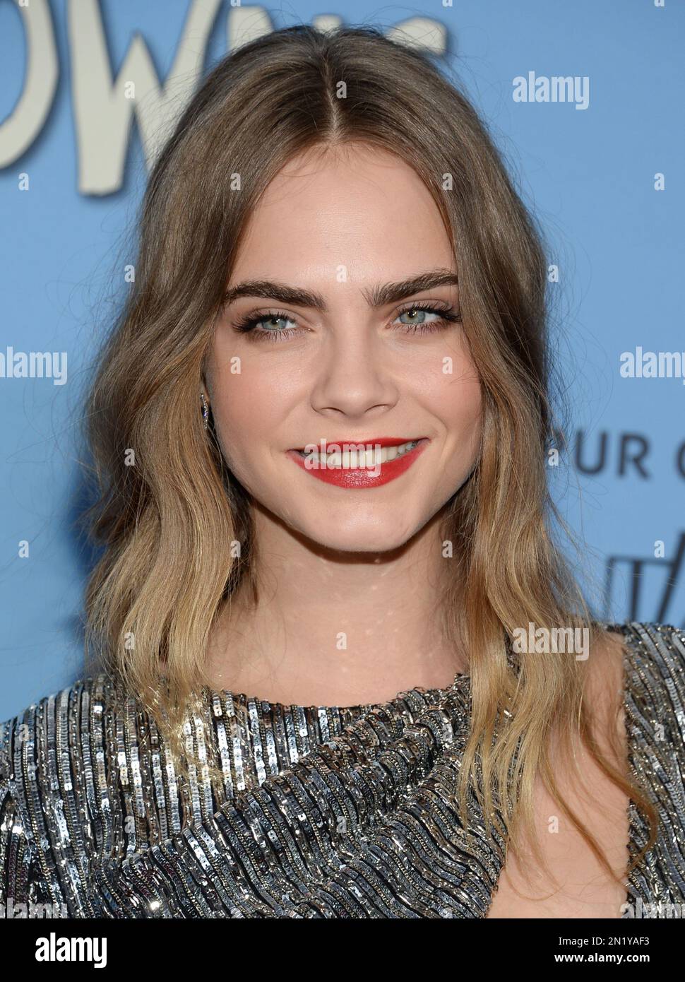 Actress Cara Delevingne attends the premiere of "Paper Towns" at AMC ...