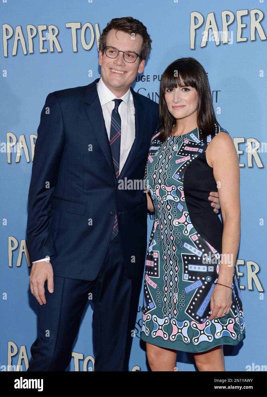 Author and producer John Green and wife attend the premiere of "Paper ...