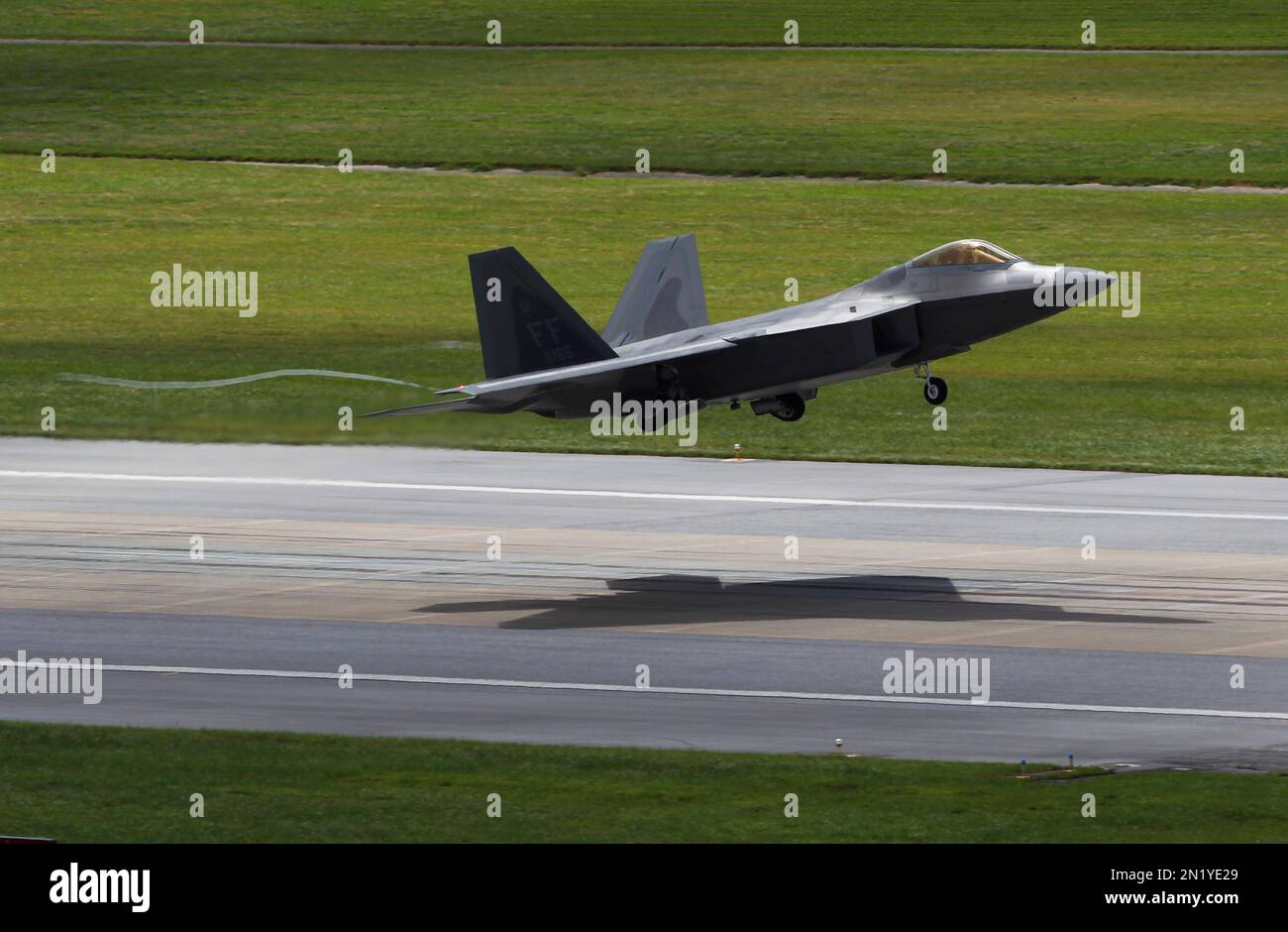 FILE - In this Aug. 14, 2012 file photo, a U.S. Air Force F-22 Raptor ...