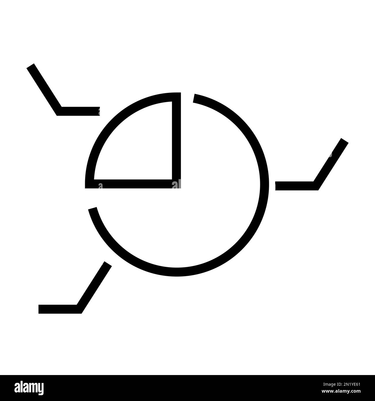 Infographic icon line isolated on white background. Black flat thin ...