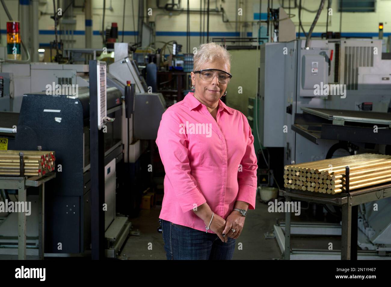 Barbara Twine area manager for Medeco Security Locks is seen at the ...