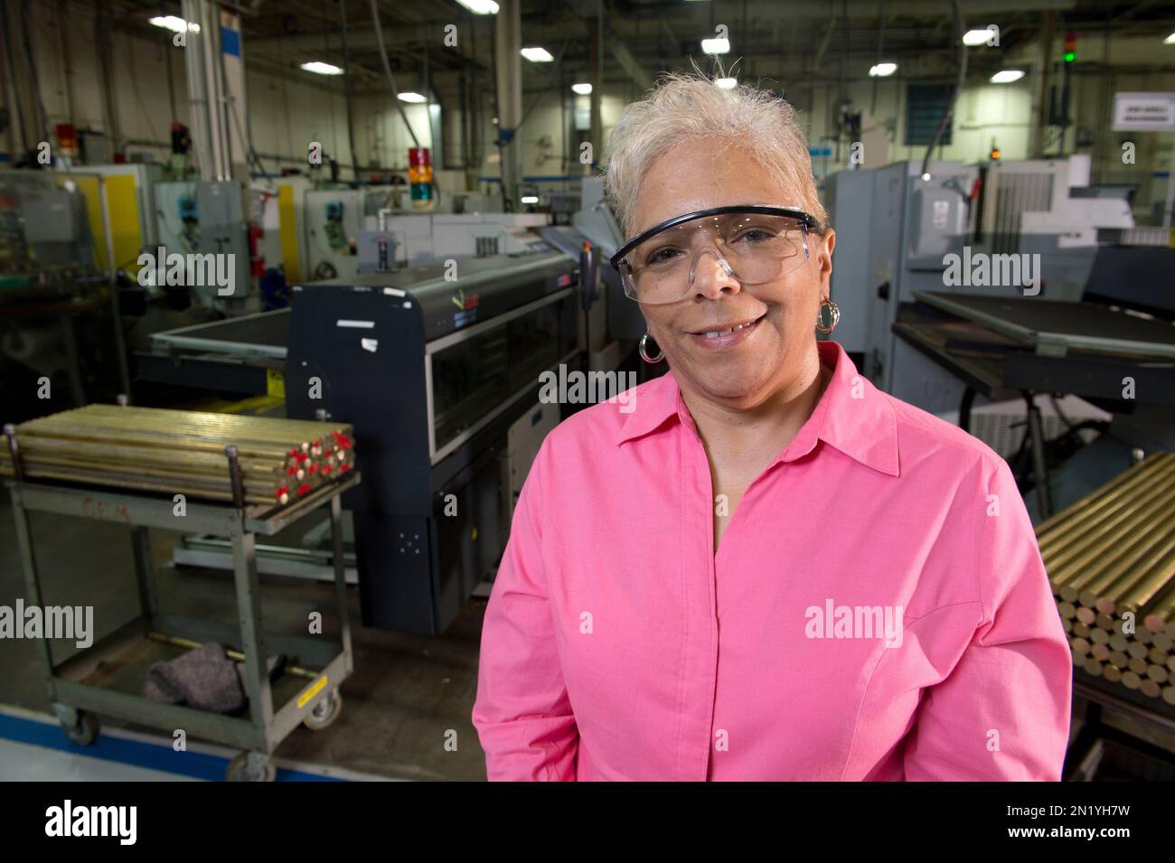 Barbara Twine area manager for Medeco Security Locks is seen at the ...