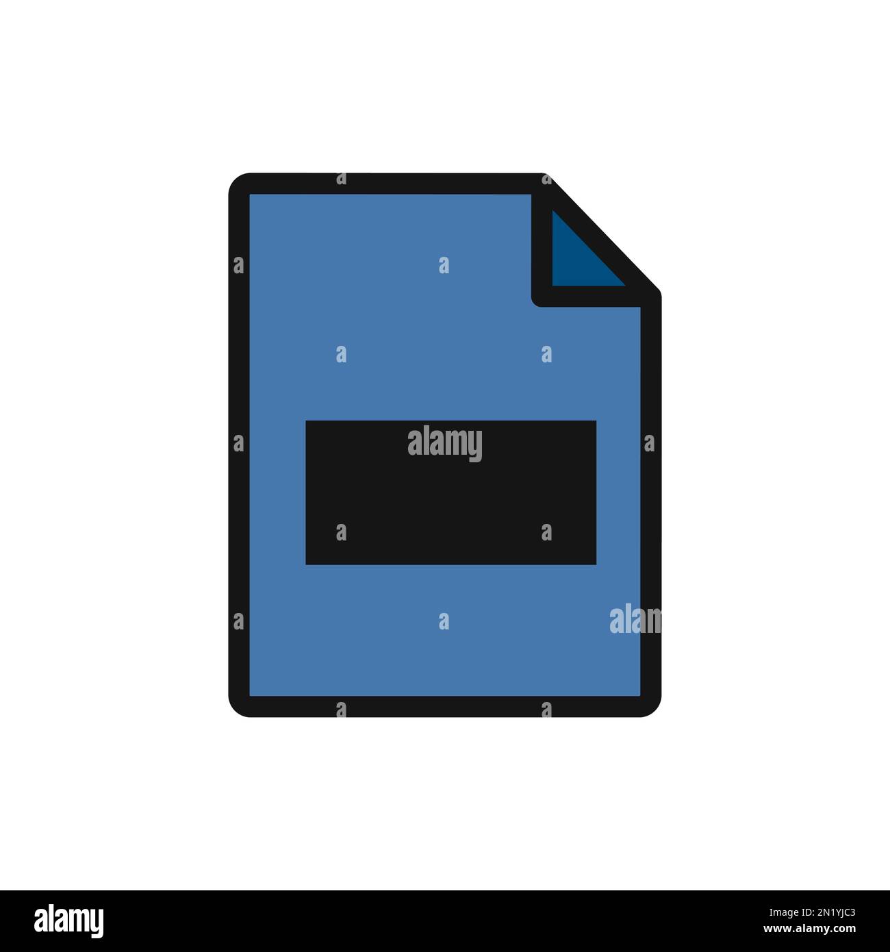 File line icon isolated on white background. Black flat thin icon on ...