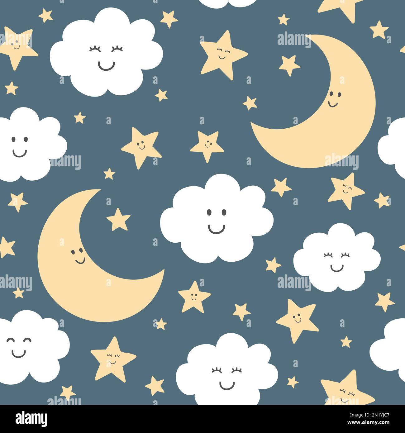 Cartoon moon baby shower hi-res stock photography and images - Alamy