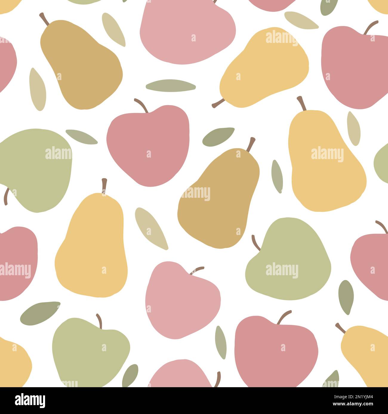 Pears and apples pattern hi-res stock photography and images - Alamy