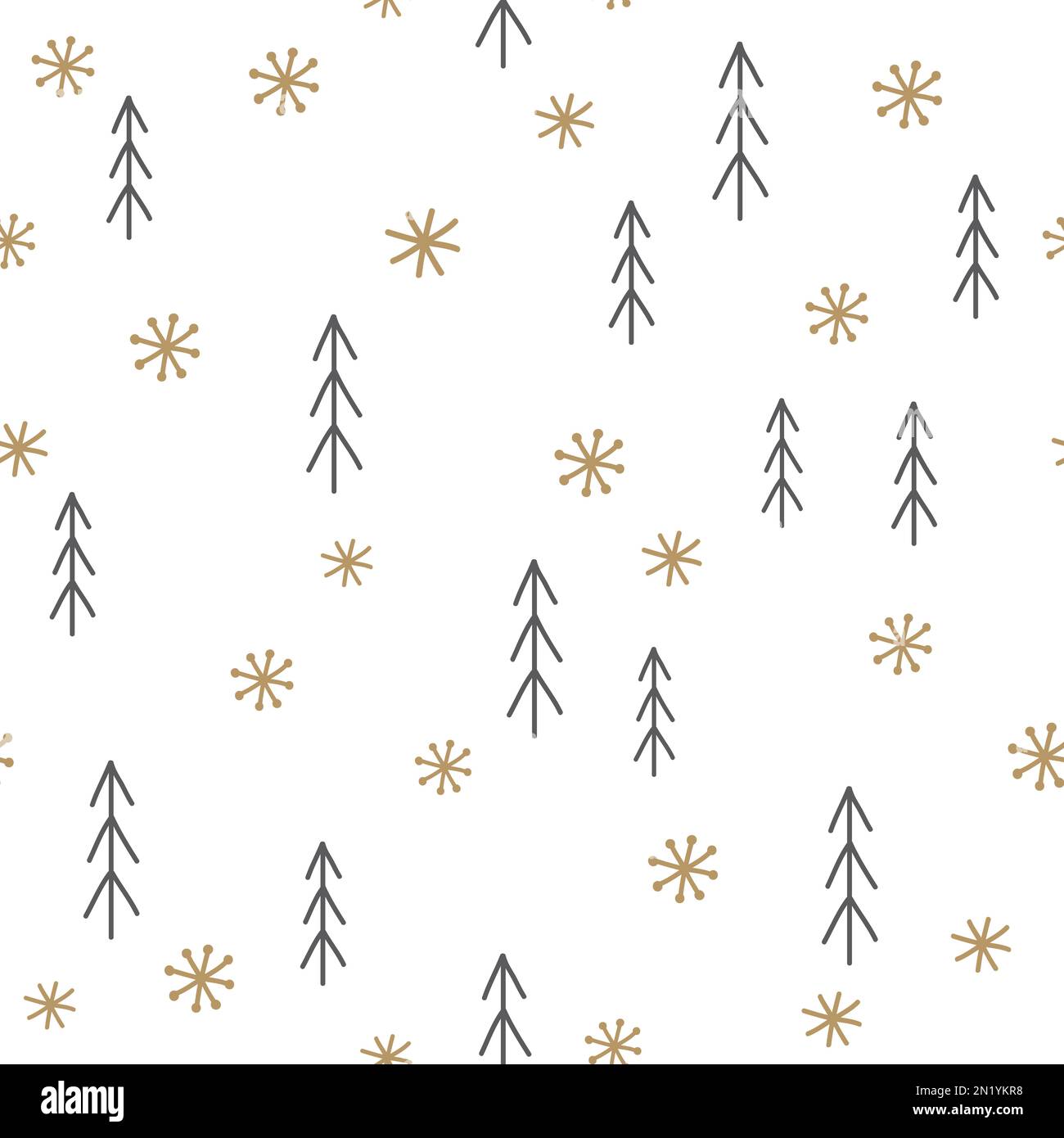Seamless pattern gold christmas Cut Out Stock Images & Pictures - Alamy