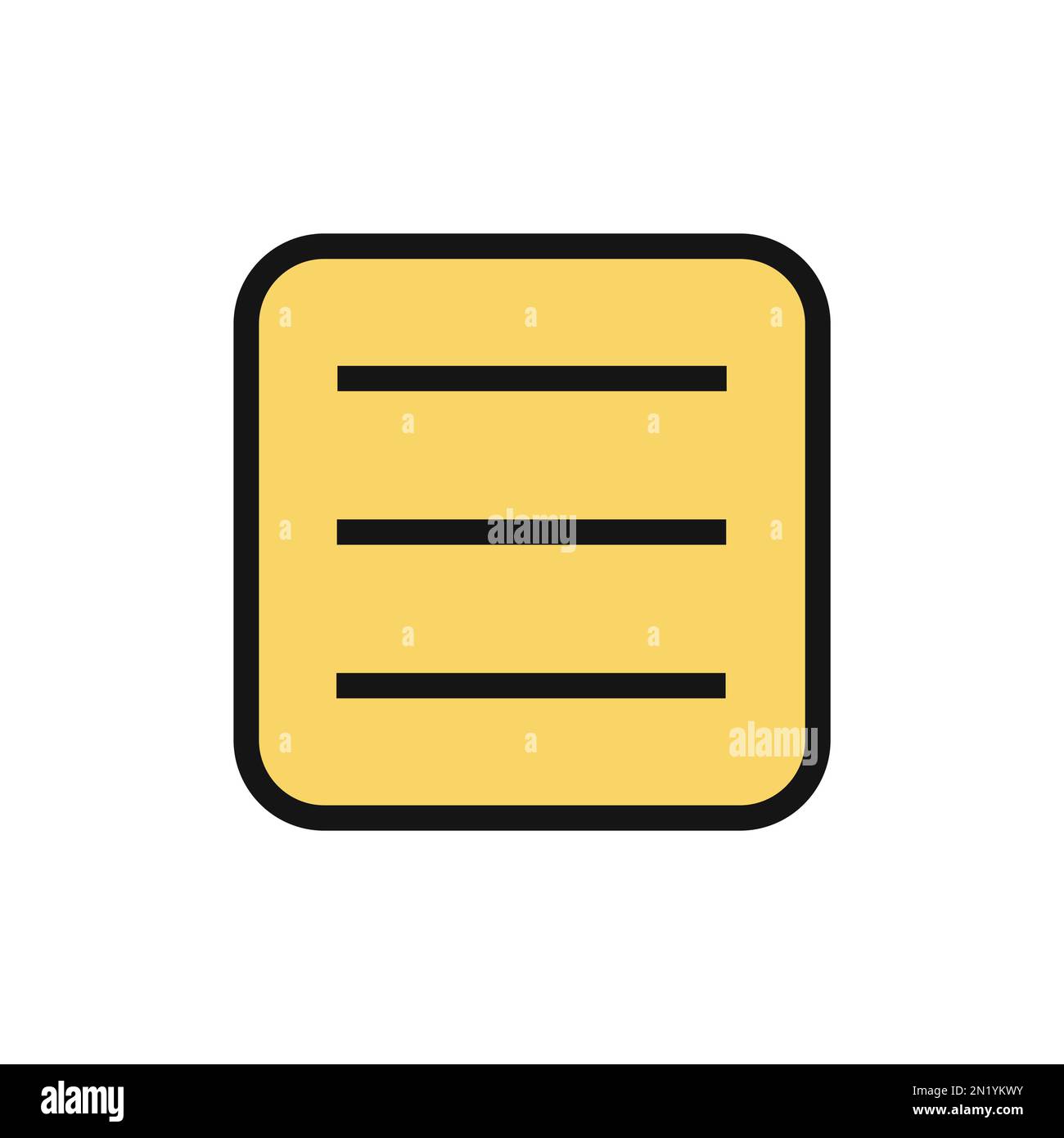 Menu sound line icon isolated on white background. Black flat thin icon ...