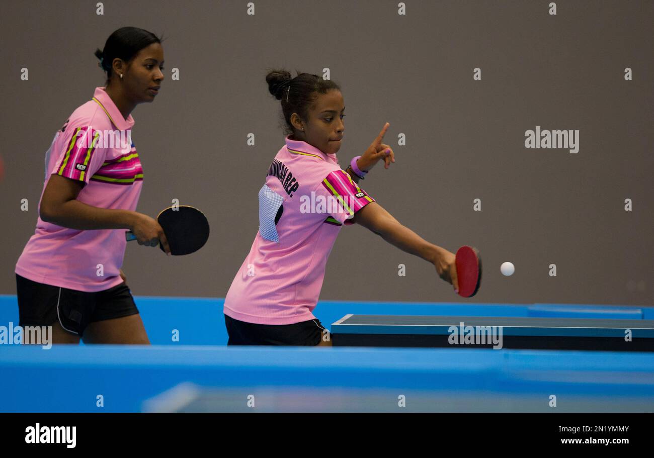 Dominican Republic's Yasiris Ortiz and Johenny Valdez compete in women ...