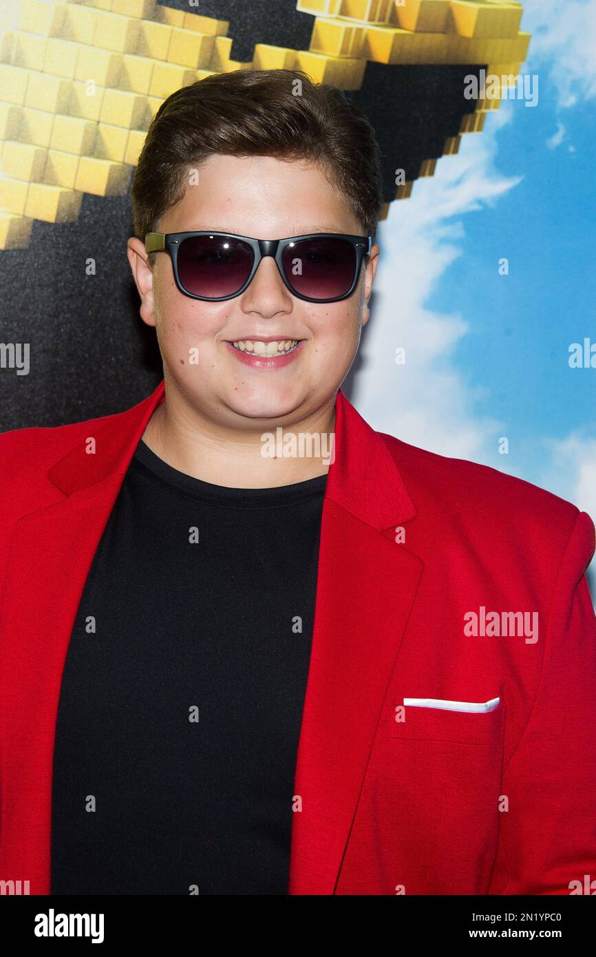 Jared Riley attends the world premiere of "Pixels" at Regal E-Walk on ...