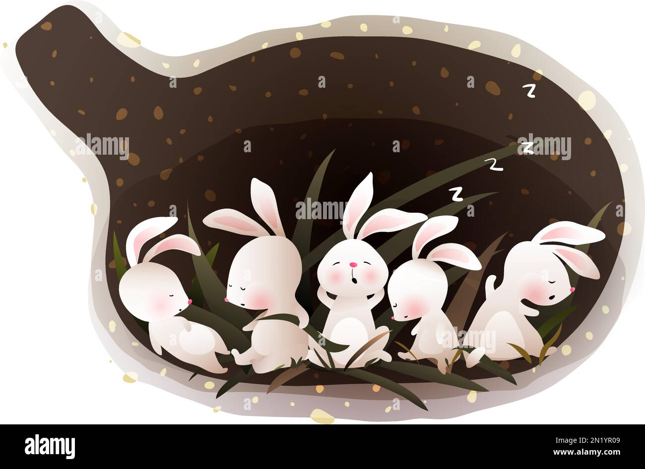 Rabbit habitat Cut Out Stock Images & Pictures - Alamy