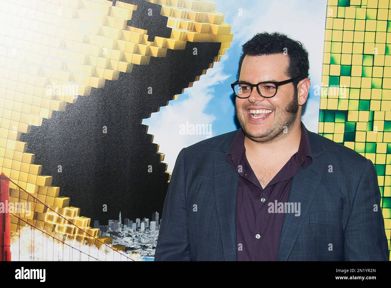 Josh Gad attends the world premiere of "Pixels" at Regal E-Walk on ...