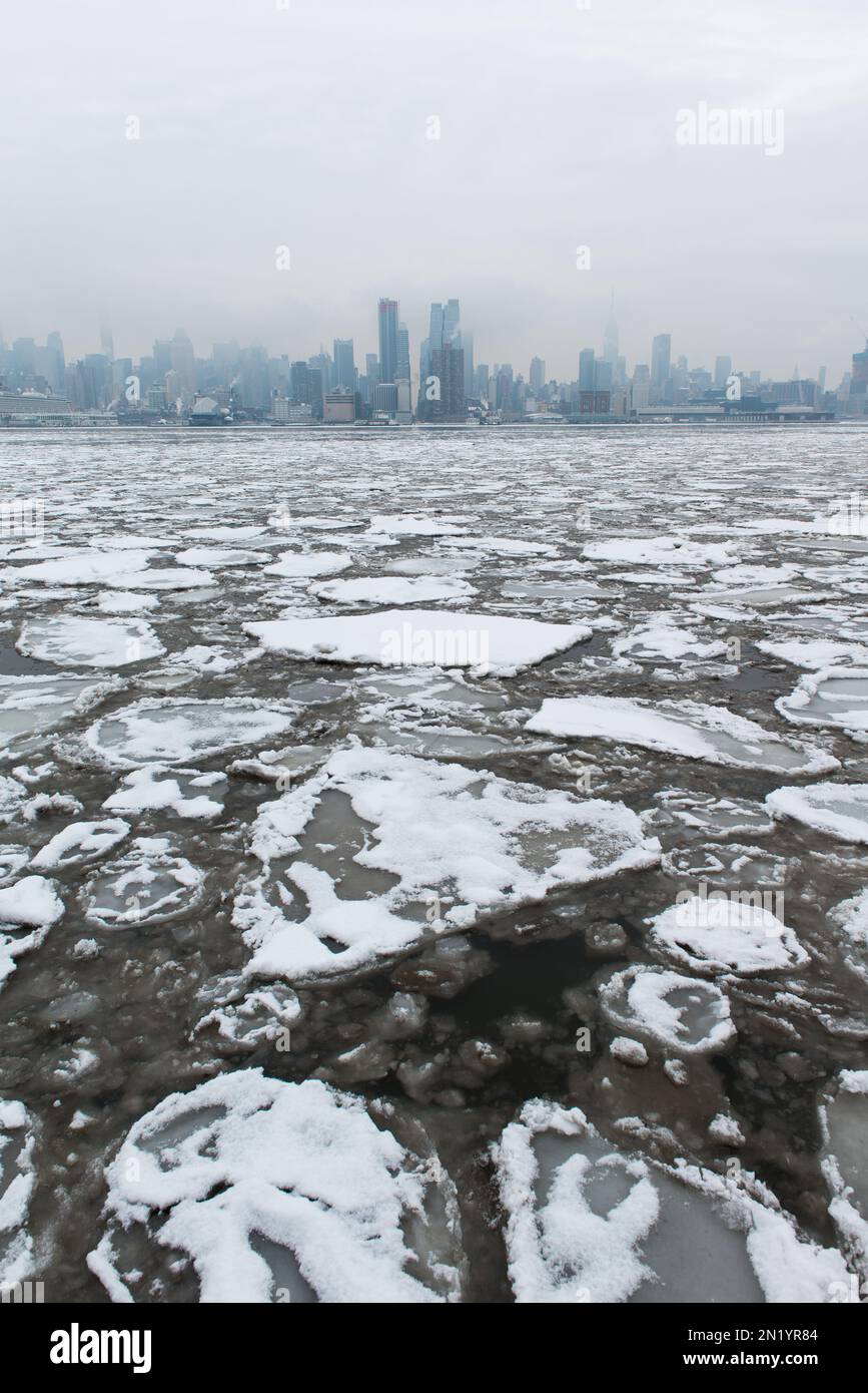 Hudson River Frozen Over