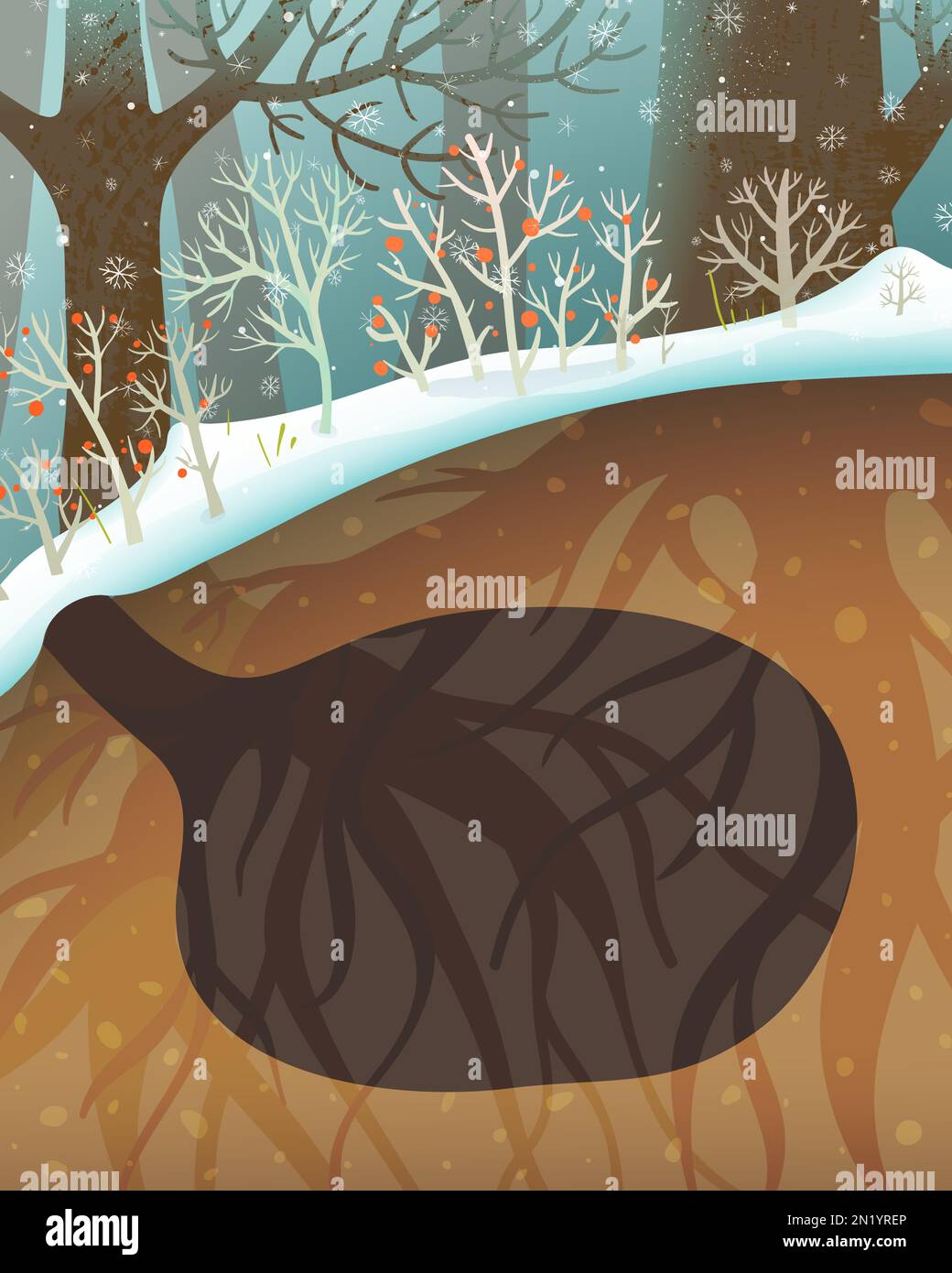 Empty den ground Stock Vector Images - Alamy