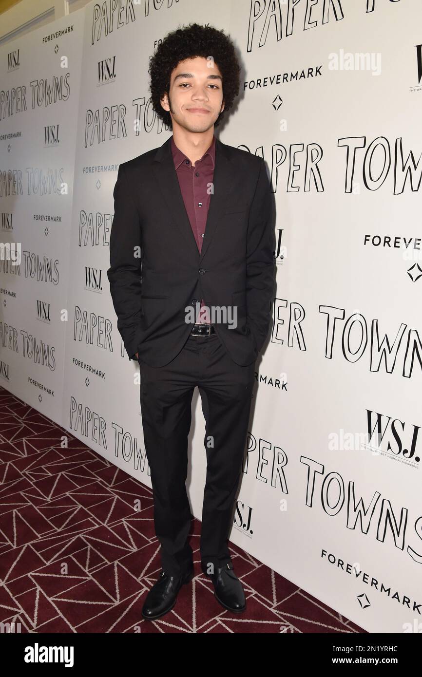 Justice Smith Arrives At The Special Screening Of Paper Towns Help At