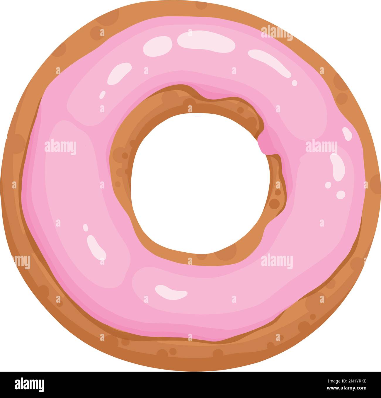 Donut biscuit icon cartoon Stock Vector Images - Alamy