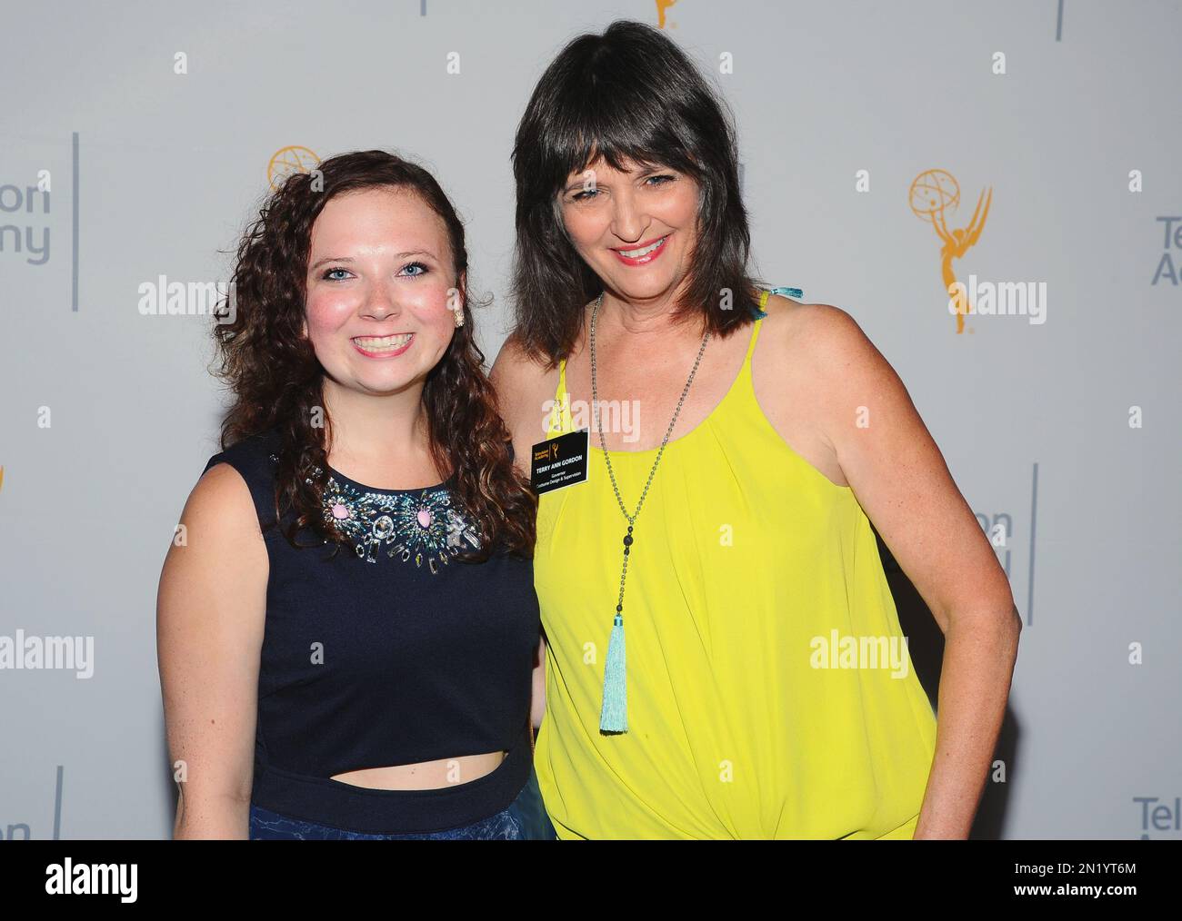 Polly Gregory, left, and the Television Academy's Terry Ann Gordon seen ...