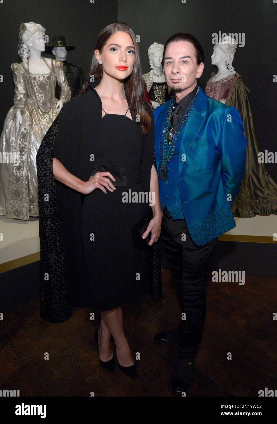 Janet Montgomery, left, and Joseph Porro, costume designer of "Salem ...