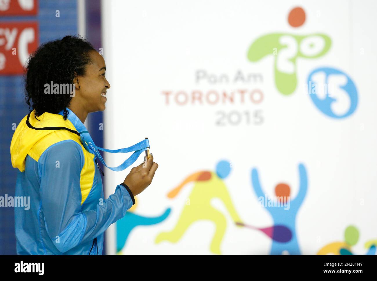 Bahama's Arianna Vanderpool-Wallace poses for a photograph with her ...