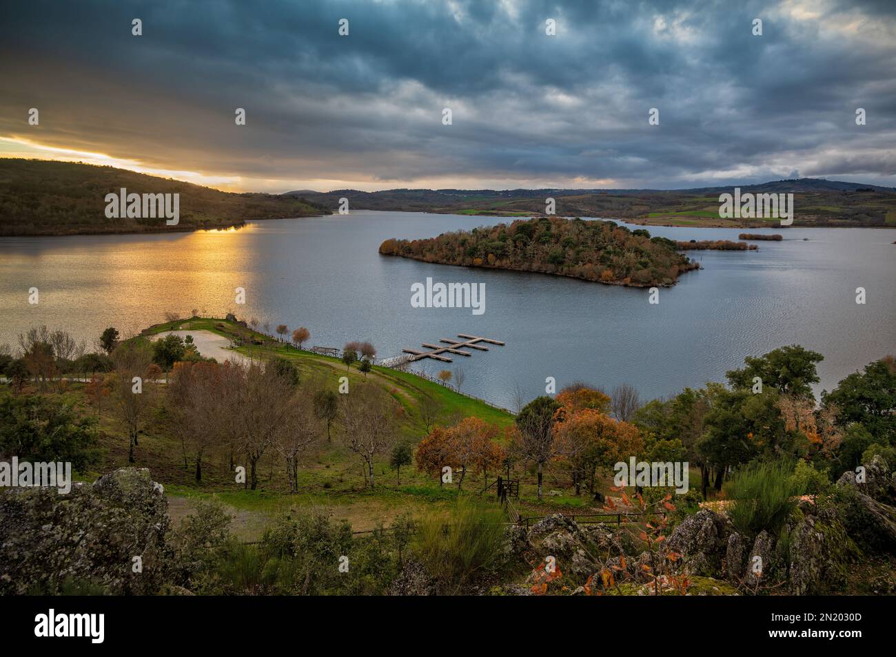 Wonderful sunset in Tras Os Montes, northern Portugal. Amazing ...