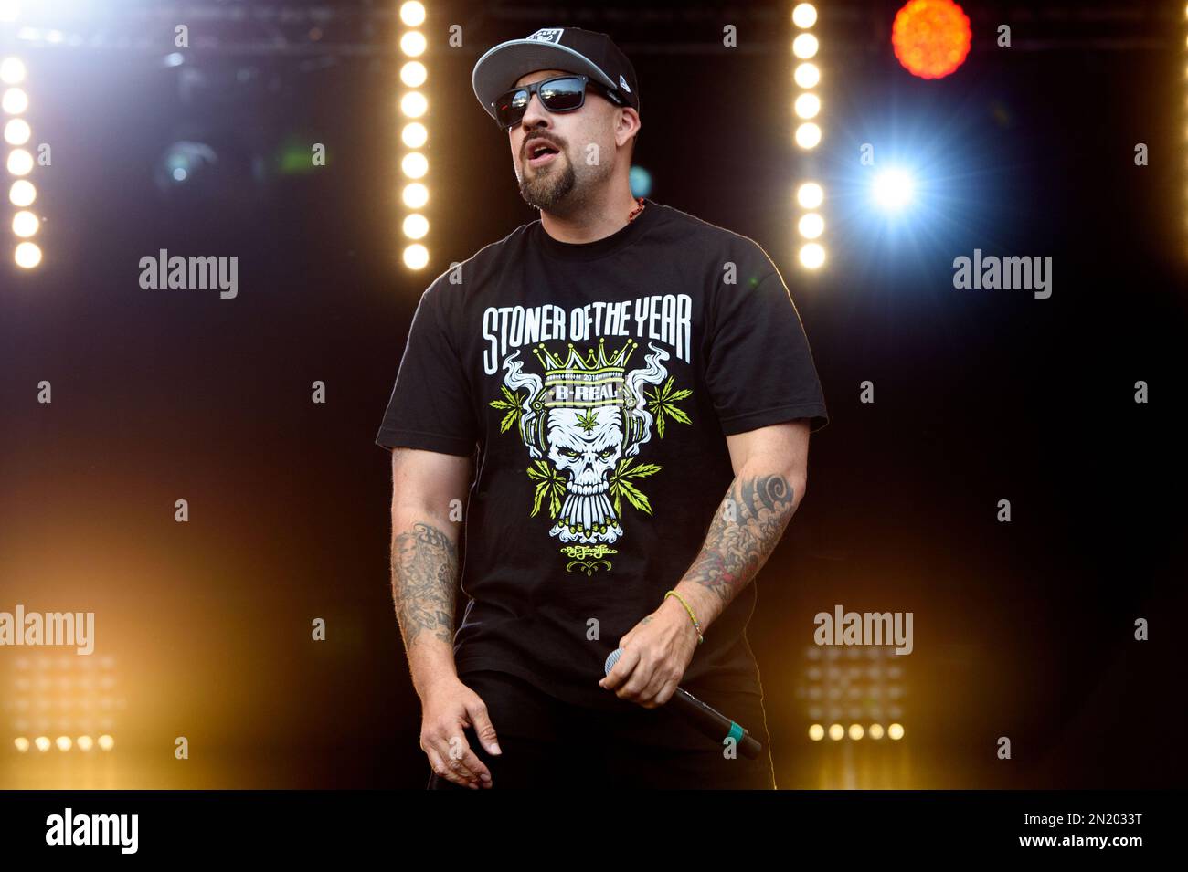 Louis Freese, better known by his stage name B-Real, from U.S band ...
